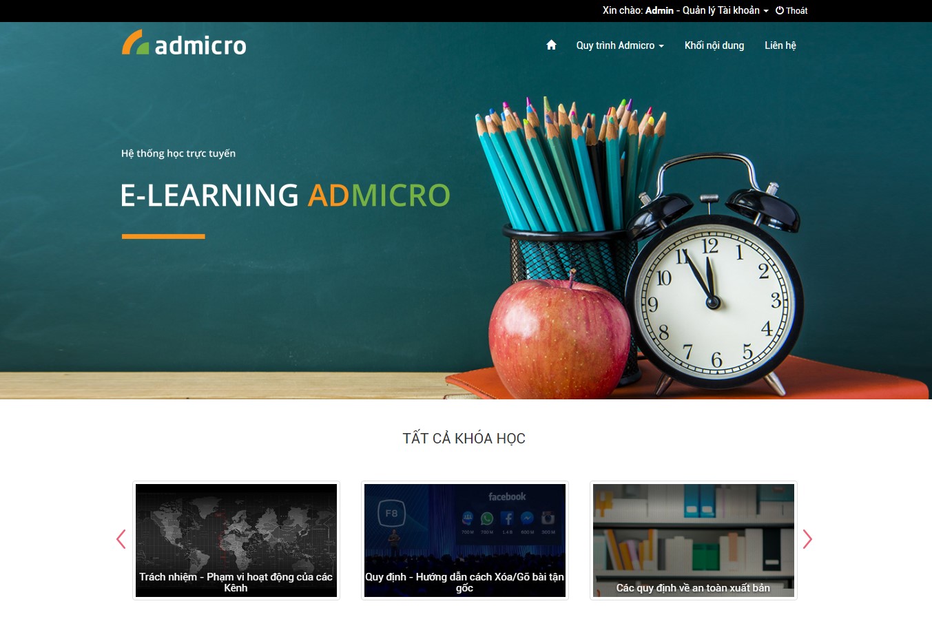Admicro - Elearning